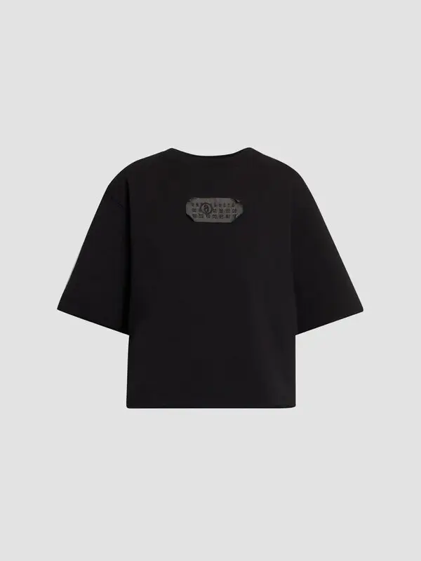MAISON MARGIELA Oversized Cotton Logo T-shirt - Black