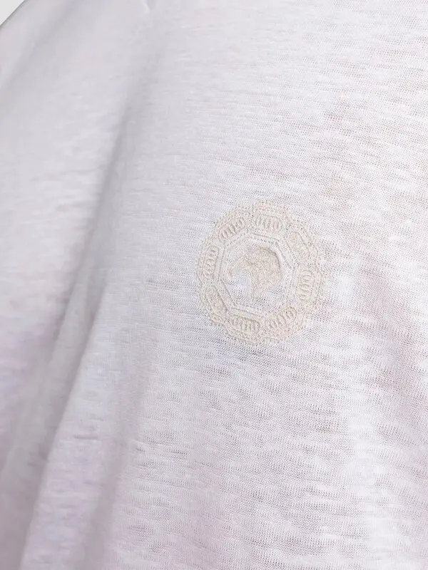Stefano Ricci Linen T-shirt - White