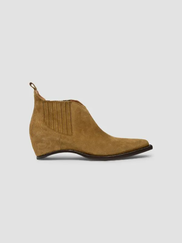 MAISON MARGIELA Suede Heel-less Chelsea Boots