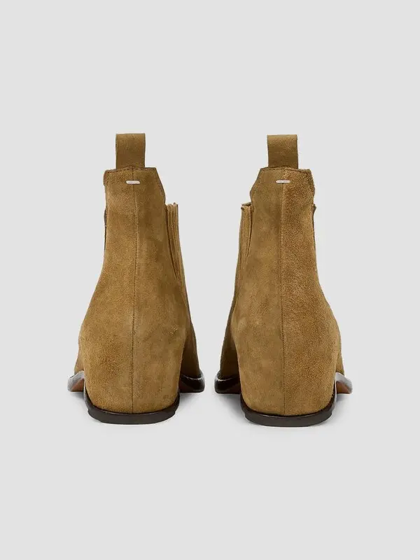 MAISON MARGIELA Suede Heel-less Chelsea Boots