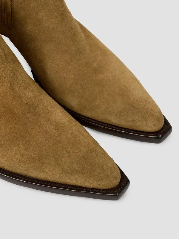 MAISON MARGIELA Suede Heel-less Chelsea Boots