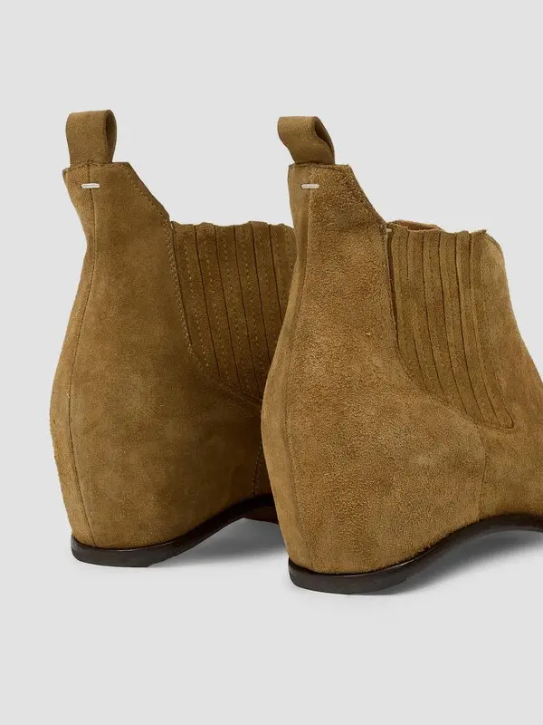 MAISON MARGIELA Suede Heel-less Chelsea Boots