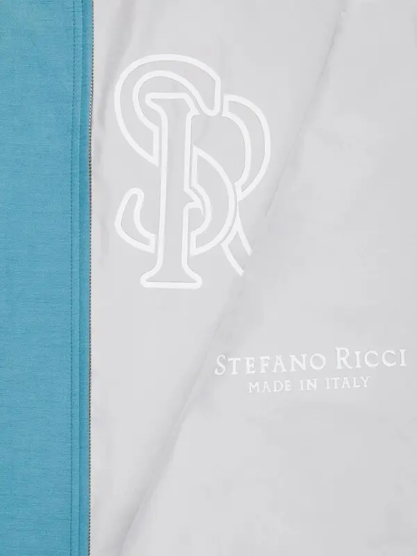 Stefano Ricci Linen And Silk Hooded Jacket
