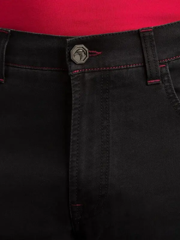 Stefano Ricci Refined Cotton Blend Tapered Jeans