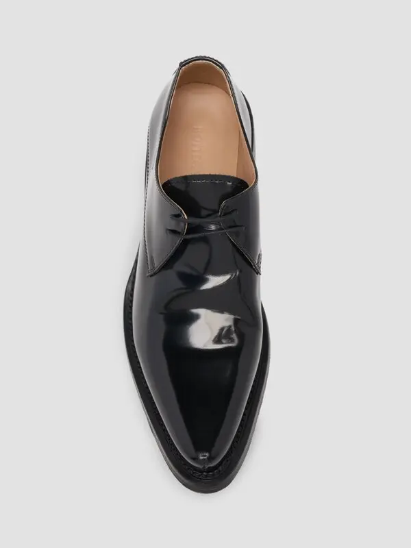 Bottega Veneta Glaston Lace-up Patent Leather Derbys