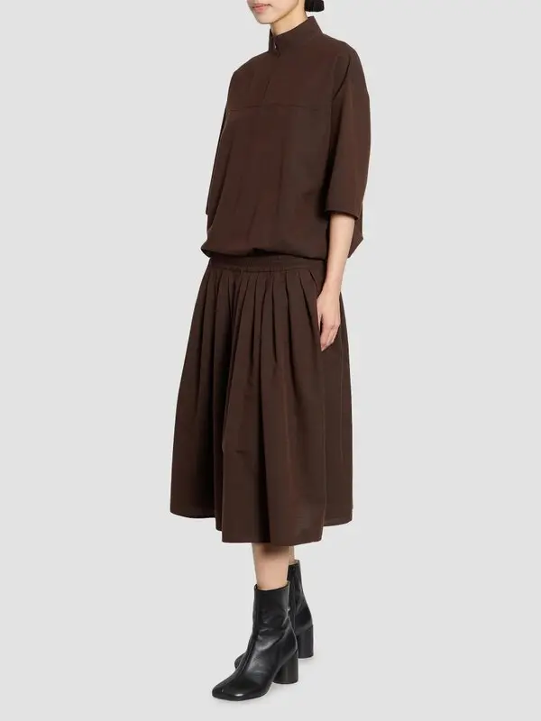 MAISON MARGIELA Cotton-wool Canvas Midi Dress