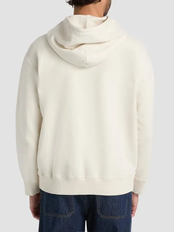 MAISON MARGIELA Numeric Cotton Hoodie - Ecru