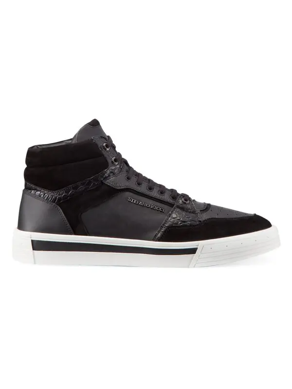 Stefano Ricci Croc And Calf Ankle Boots