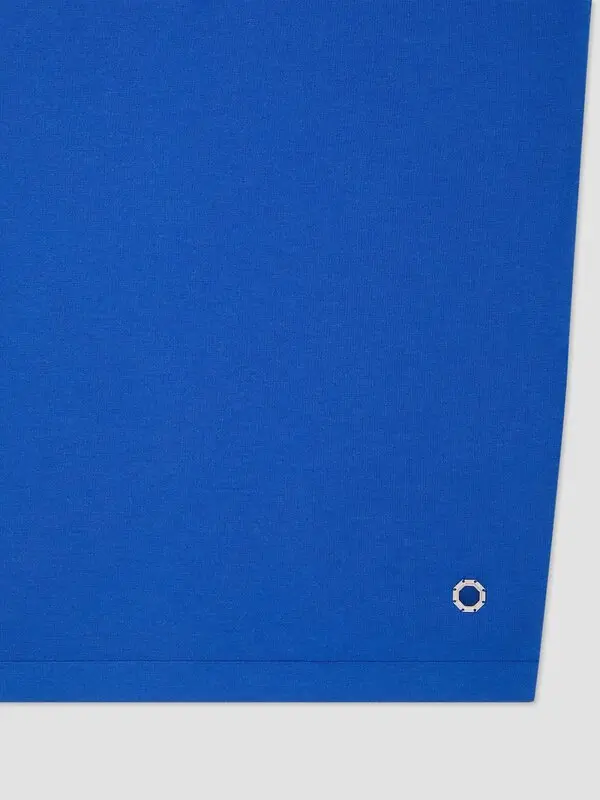 Stefano Ricci Knit Zipper Polo - Blue