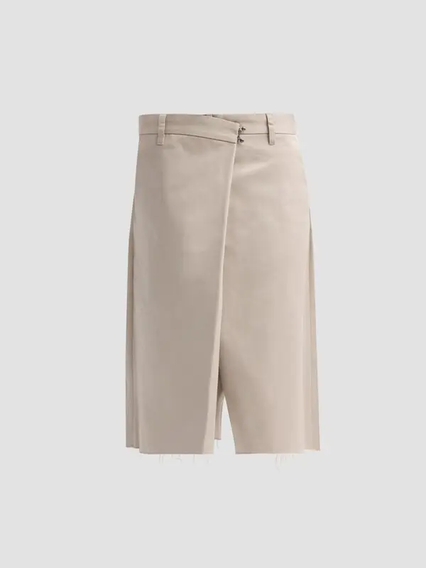 MAISON MARGIELA Cotton Twill Wrap Shorts