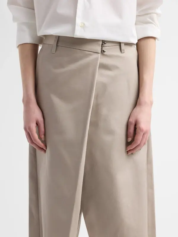 MAISON MARGIELA Cotton Twill Wrap Shorts