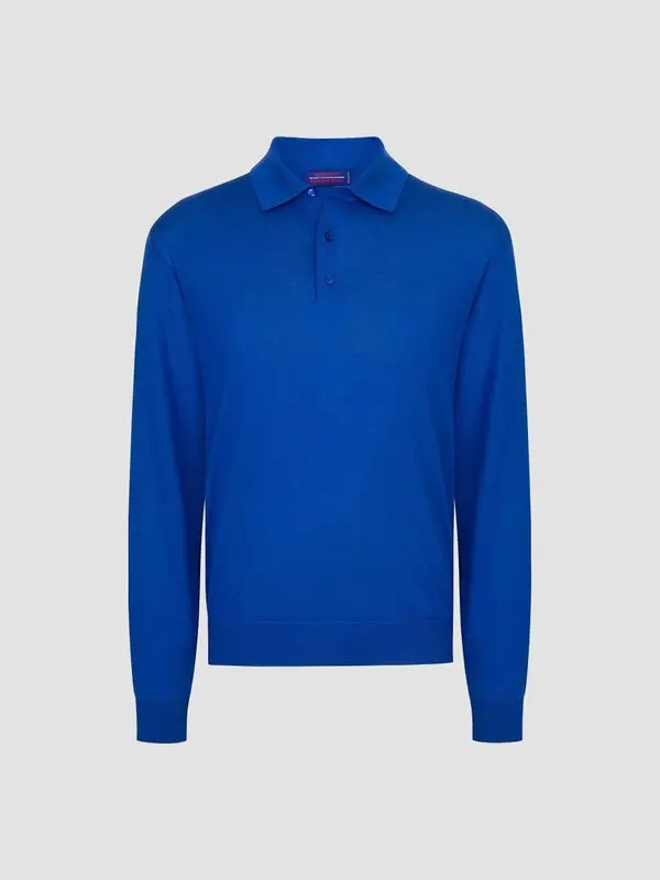Stefano Ricci Cashmere-wool Polo Shirt - Blue