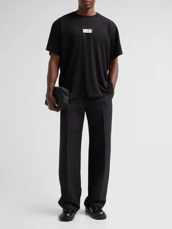 MAISON MARGIELA Logo Cotton Crewneck T-shirt
