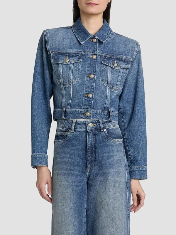 Cinq À Sept Graciel Belted Denim Jacket