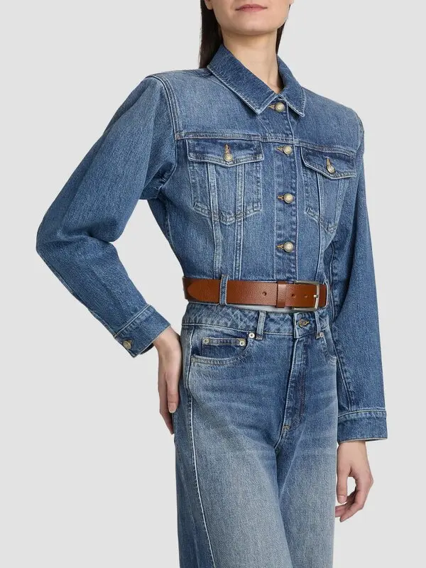 Cinq À Sept Graciel Belted Denim Jacket