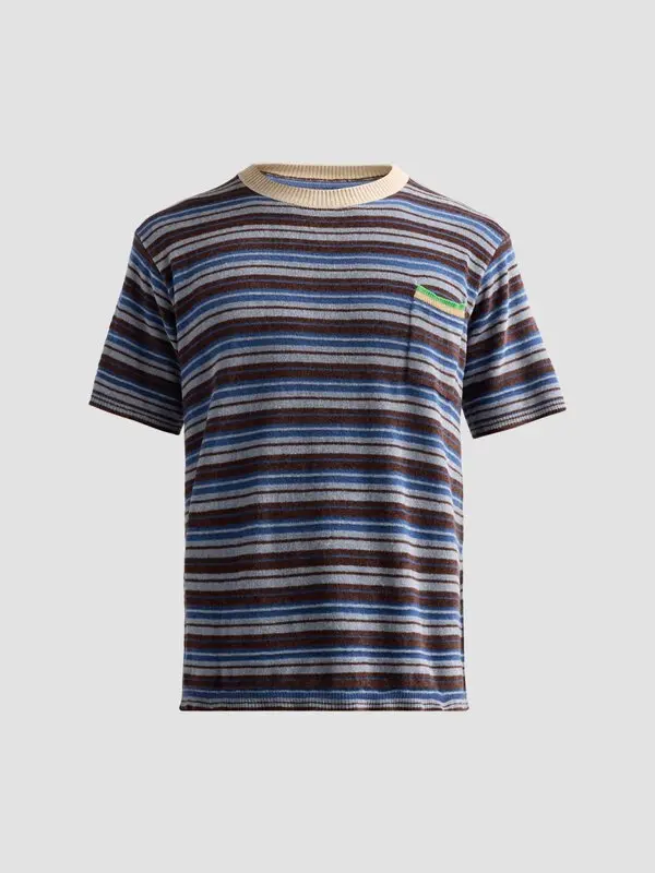 MAISON MARGIELA Striped Knit Crewneck T-shirt