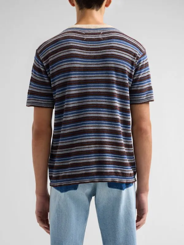 MAISON MARGIELA Striped Knit Crewneck T-shirt