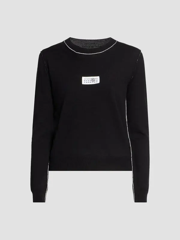 MAISON MARGIELA Wool Crewneck Sweater - Black