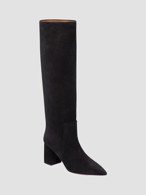 Paris Texas Anja 70mm Suede Knee-high Boots - Black