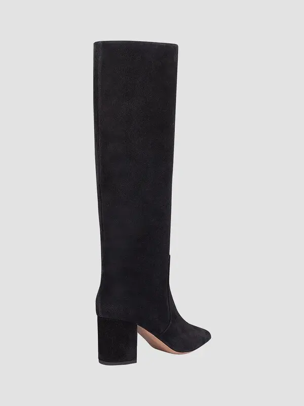 Paris Texas Anja 70mm Suede Knee-high Boots - Black