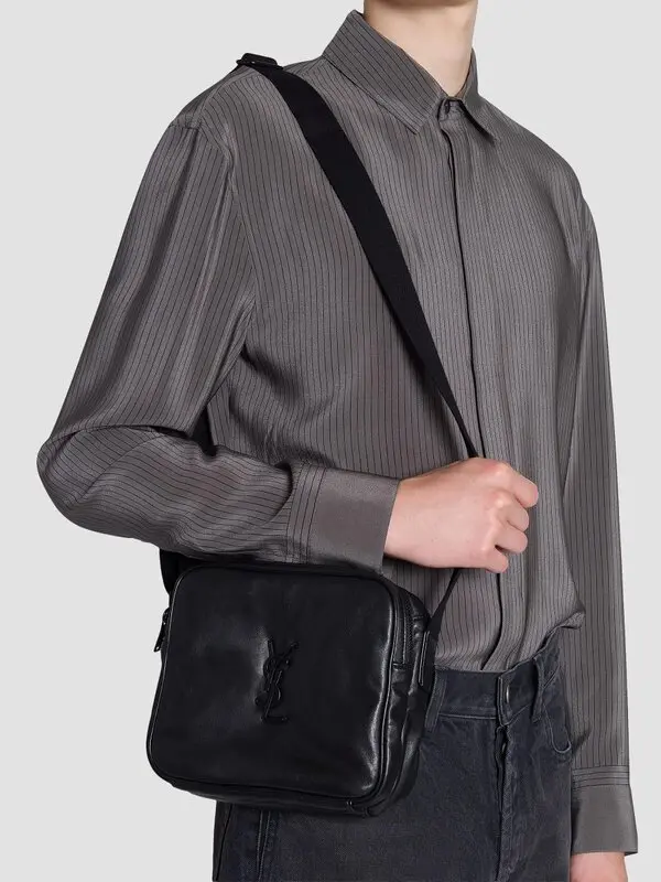 Saint Laurent Niki Camera Bag In Smooth Leather - Black