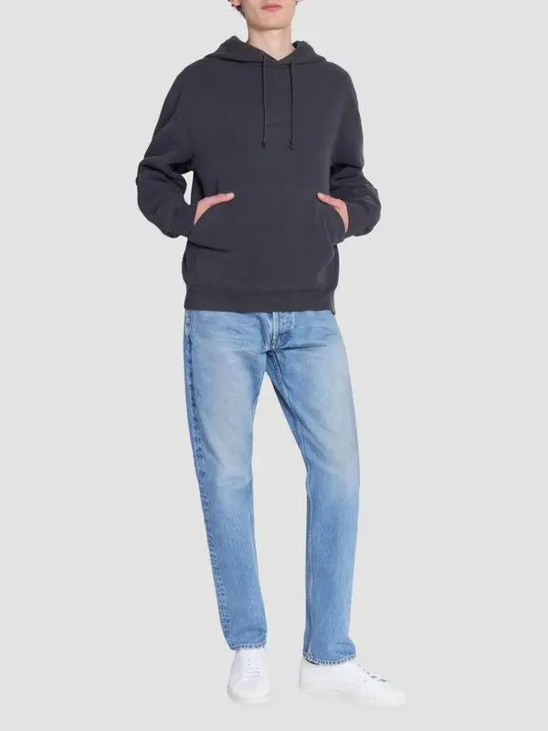 Saint Laurent Logo Hoodie - Gris Fonce