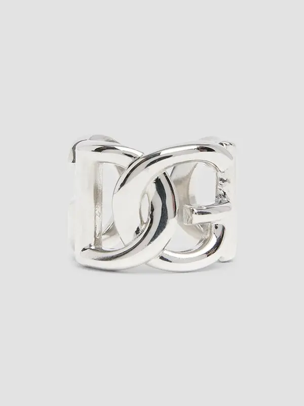 Dolce & Gabbana Goldtone Monogram Ring - Silver