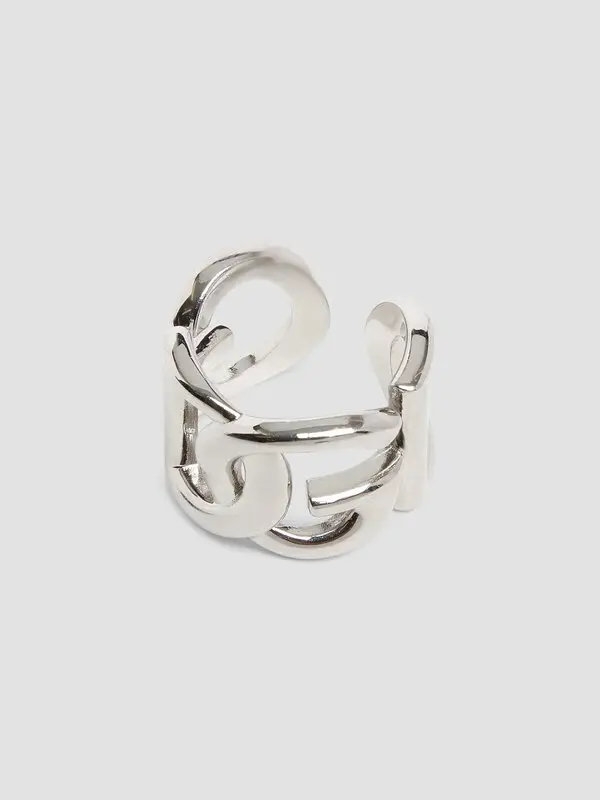 Dolce & Gabbana Goldtone Monogram Ring - Silver
