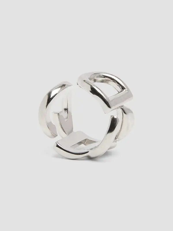 Dolce & Gabbana Goldtone Monogram Ring - Silver