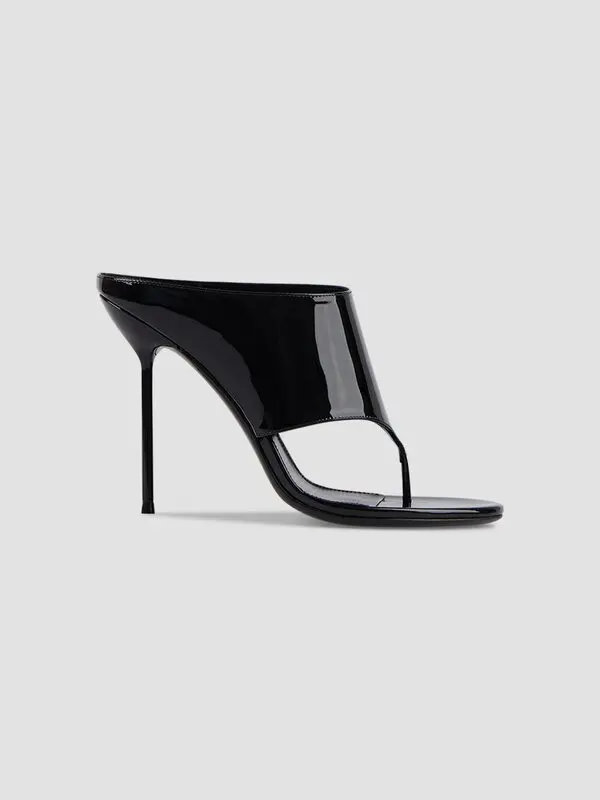 Paris Texas Lidia 100mm Patent Leather Mules - Black