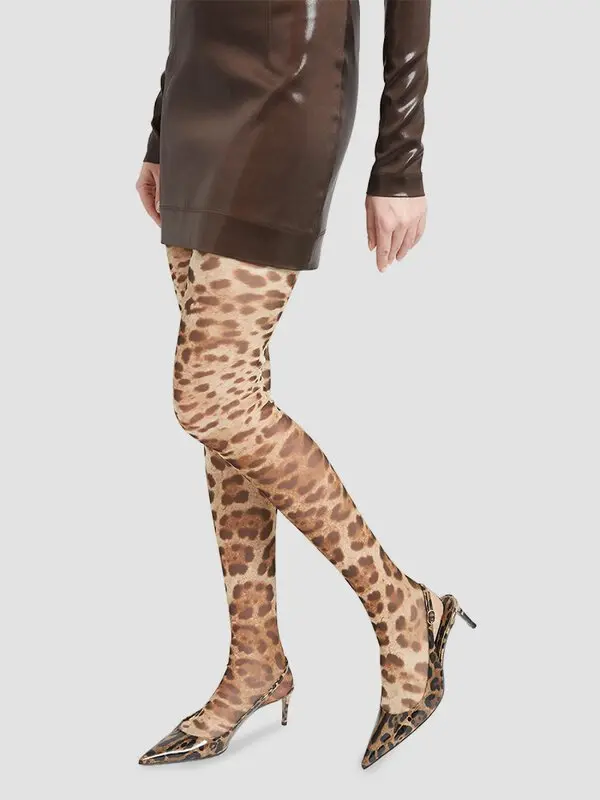 Dolce & Gabbana 60mm -print Patent Leather Pumps - Leopard