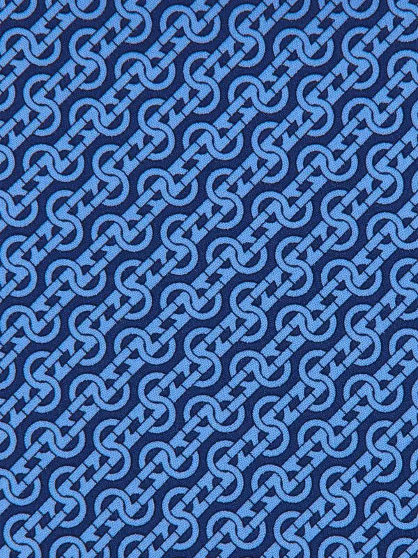 FERRAGAMO Trofeo Silk Tie - Navy