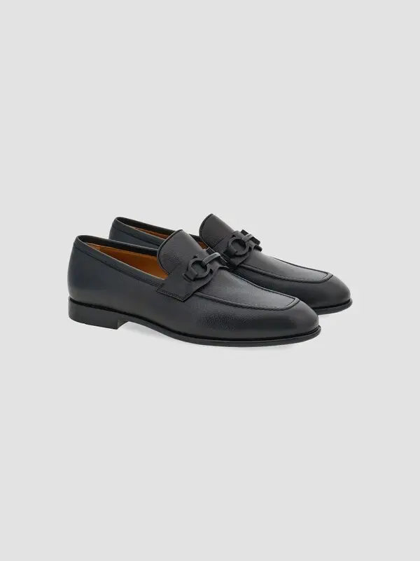 FERRAGAMO Foster Gancio Leather Loafers