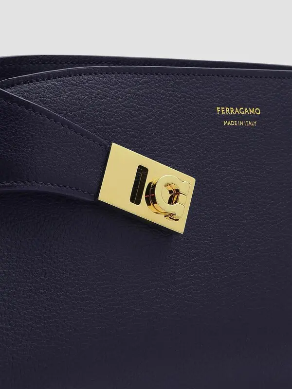 FERRAGAMO Hug Leather Crossbody Bag