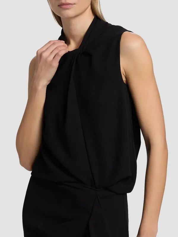 Michael Kors Knotted Virgin Wool Top