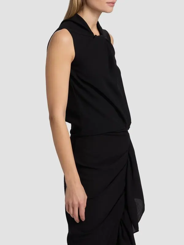 Michael Kors Knotted Virgin Wool Top