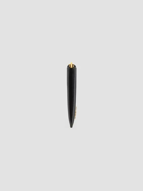 Saint Laurent Tiny Cassandre Fragts Zip Card Case In Grained Leather