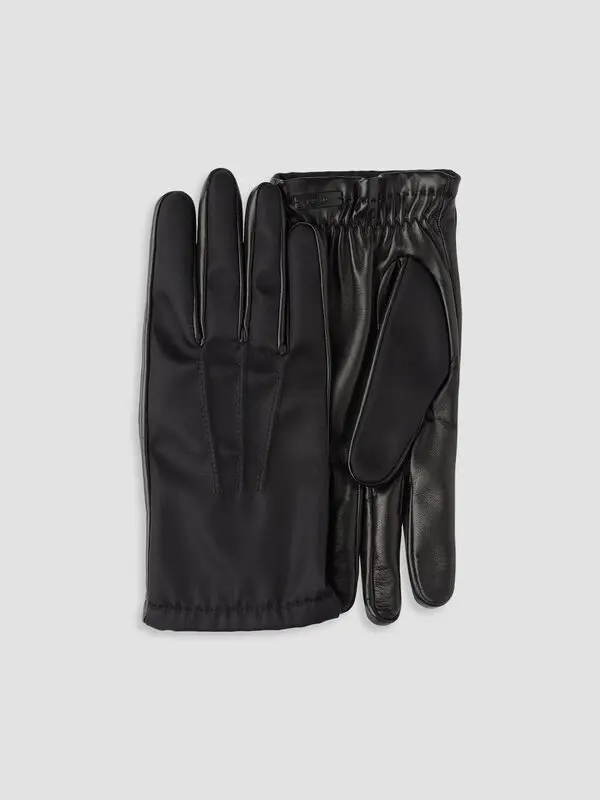 Prada Re-nylon And Nappa Leather Gloves