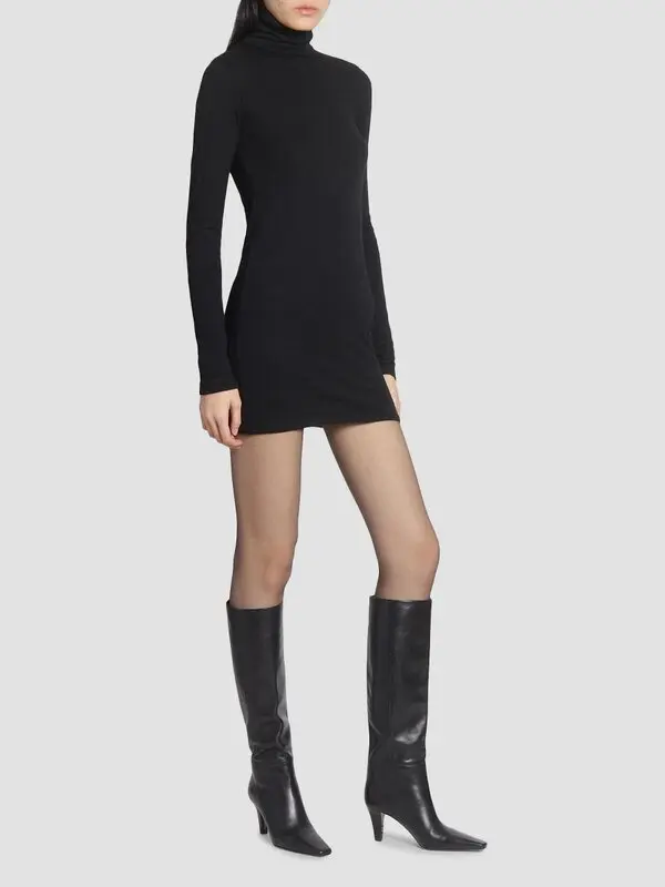 Saint Laurent Jill Boots In Smooth Leather - Black