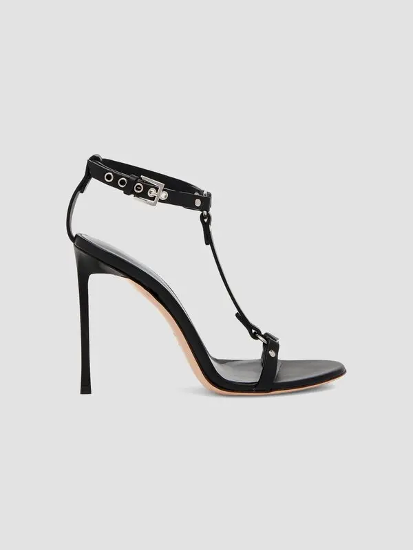 TOM FORD 105mm Leather T-strap Sandals