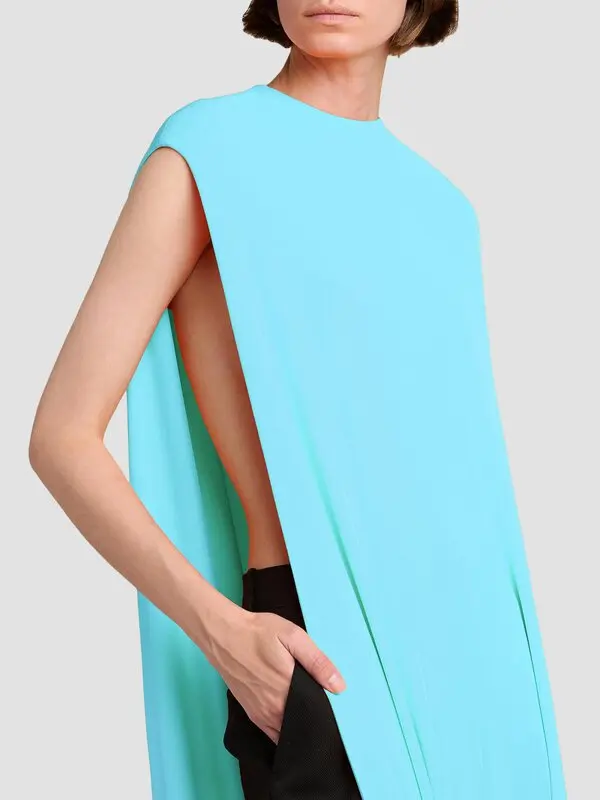 TOM FORD Asymmetric Crepe Jersey Top