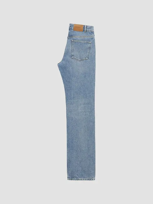 Saint Laurent Nico Low-rise Jeans In Bahamas Denim