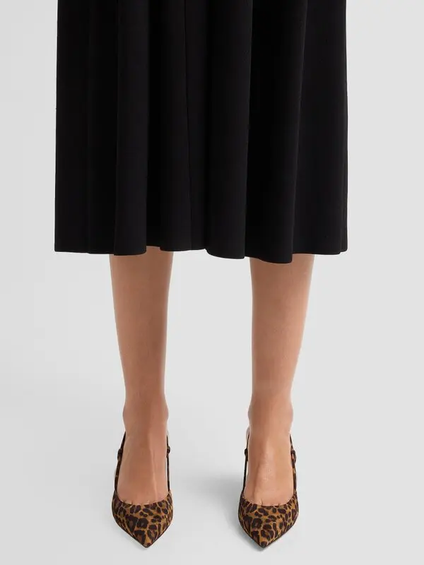 GIANVITO ROSSI Ascent 55mm -print Suede Slingback Pumps