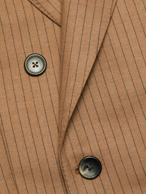 TOM FORD Herringbone Stripe Double-breasted Blazer