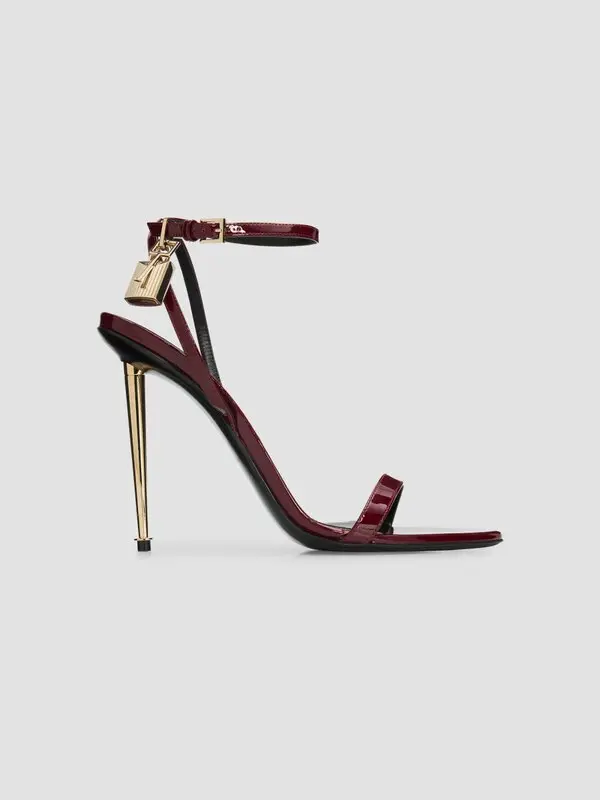 TOM FORD Pointy Naked 105mm Patent Leather Sandals