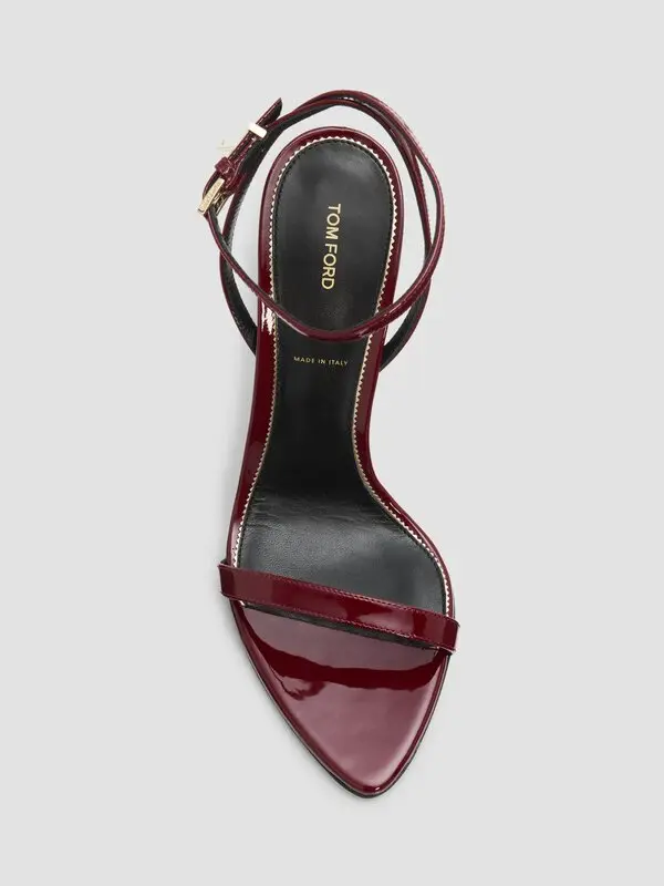 TOM FORD Pointy Naked 105mm Patent Leather Sandals
