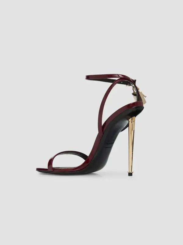 TOM FORD Pointy Naked 105mm Patent Leather Sandals