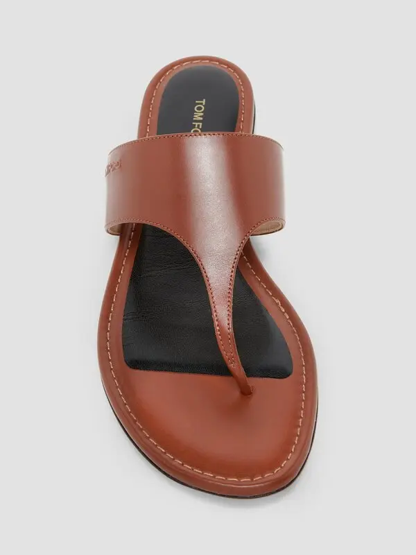 TOM FORD Leather Thong Sandals