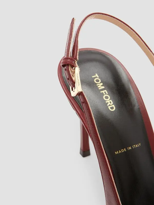 TOM FORD 85mm Leather Slingback Pumps