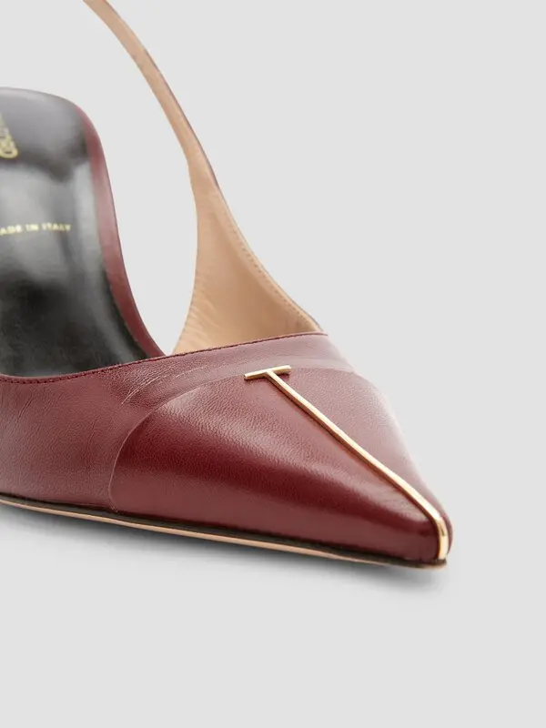 TOM FORD 85mm Leather Slingback Pumps